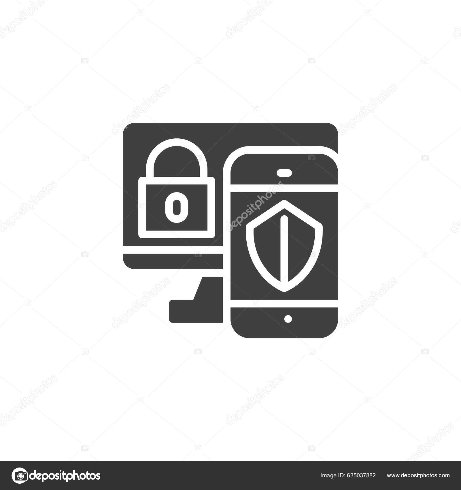Multi Factor Authentication Vector Icon Filled Flat Sign Mobile Concept ...