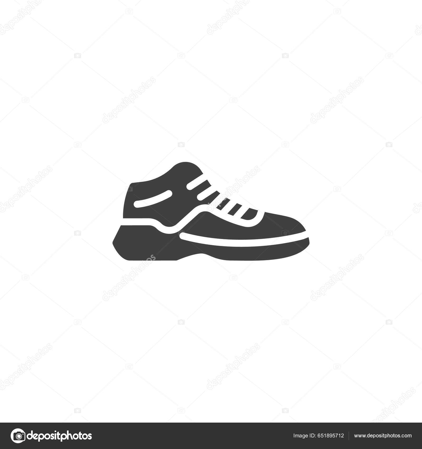 Basketball Shoe Vector Icon Filled Flat Sign Mobile Concept Web Stock ...