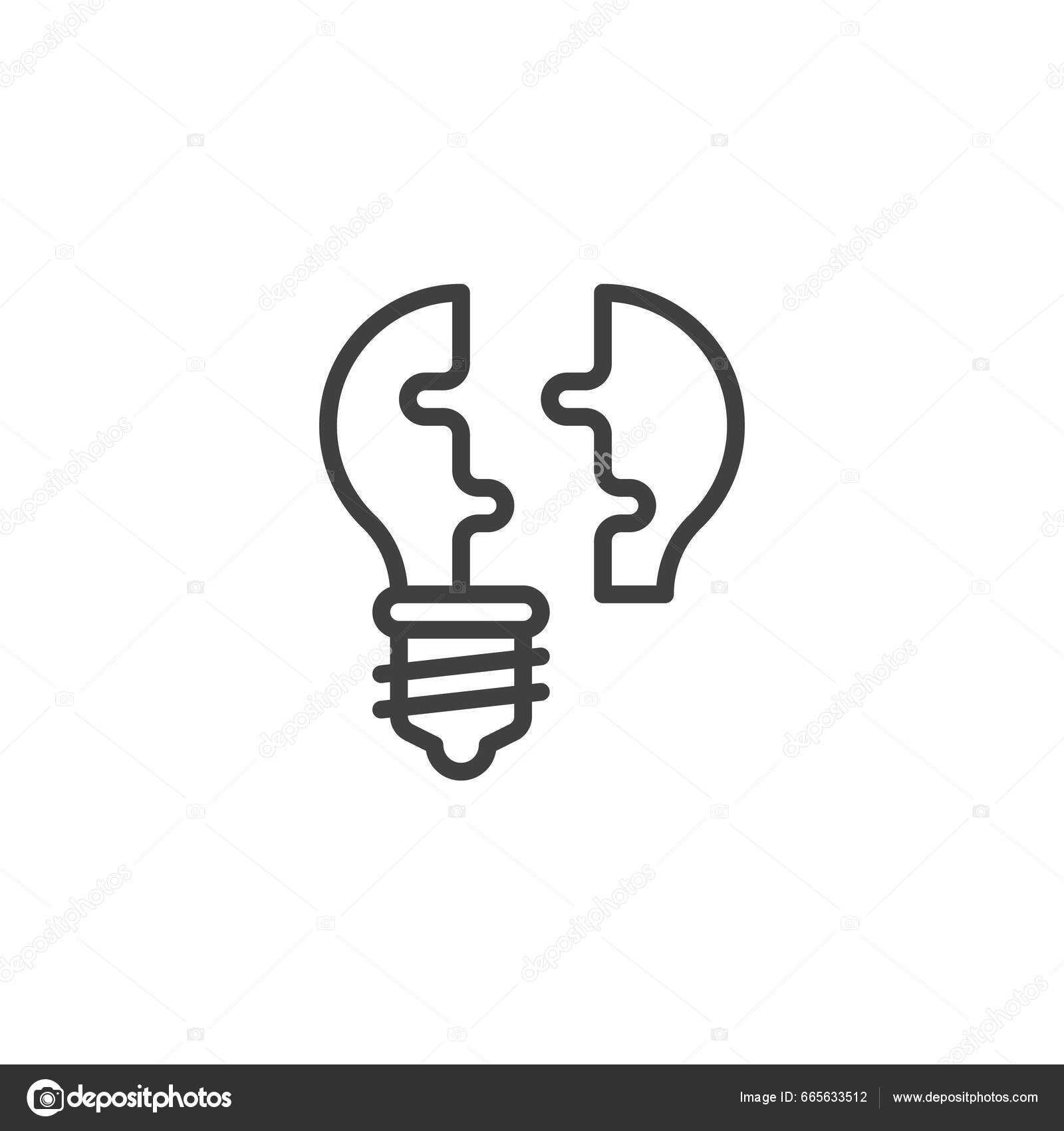 Problem Solving Line Icon Linear Style Sign Mobile Concept Web Stock ...