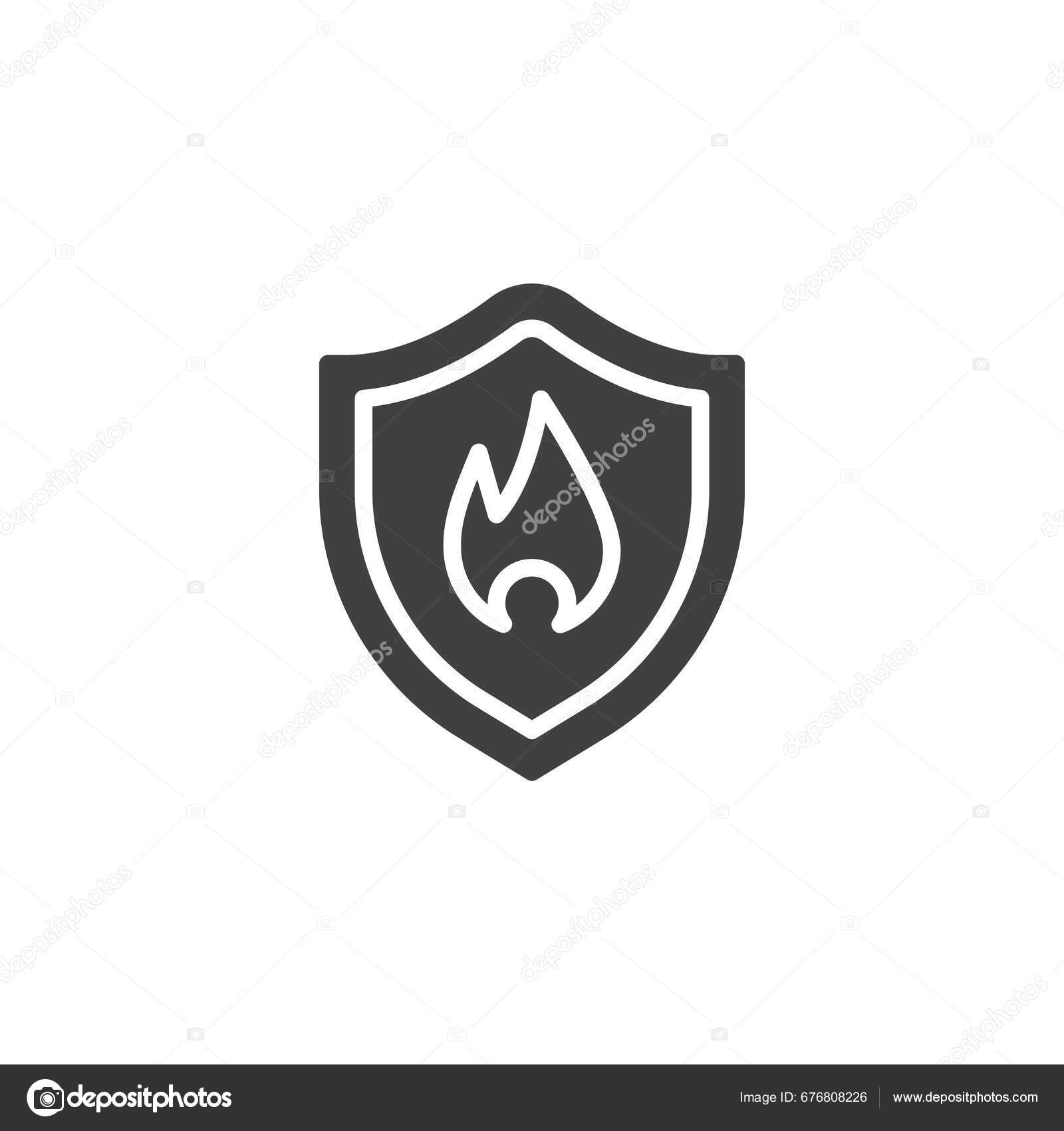 Fire Protection Vector Icon Filled Flat Sign Mobile Concept Web Stock ...