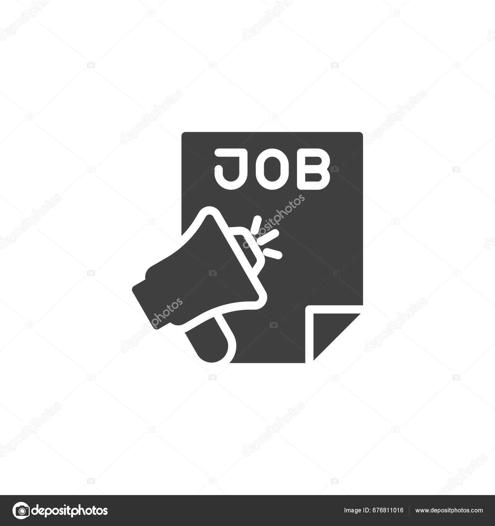 Recruitment Process Vector Icon Filled Flat Sign Mobile Concept Web ...