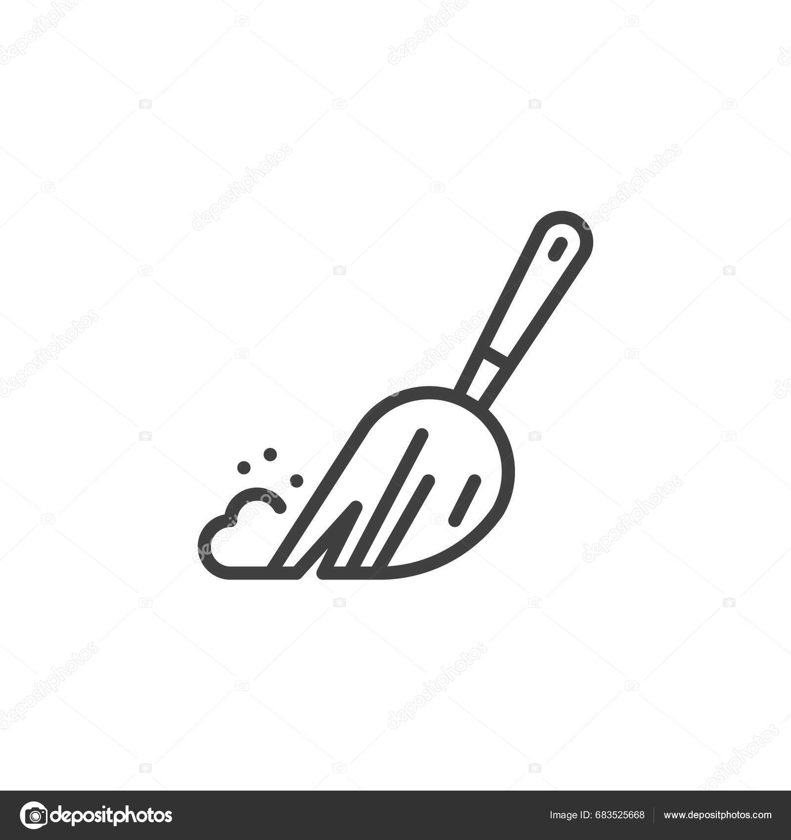 Room Cleaning Service Line Icon Linear Style Sign Mobile Concept Stock ...