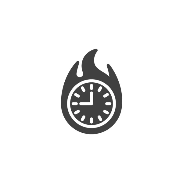Burning clock sign icon imágenes de stock de arte vectorial | Depositphotos