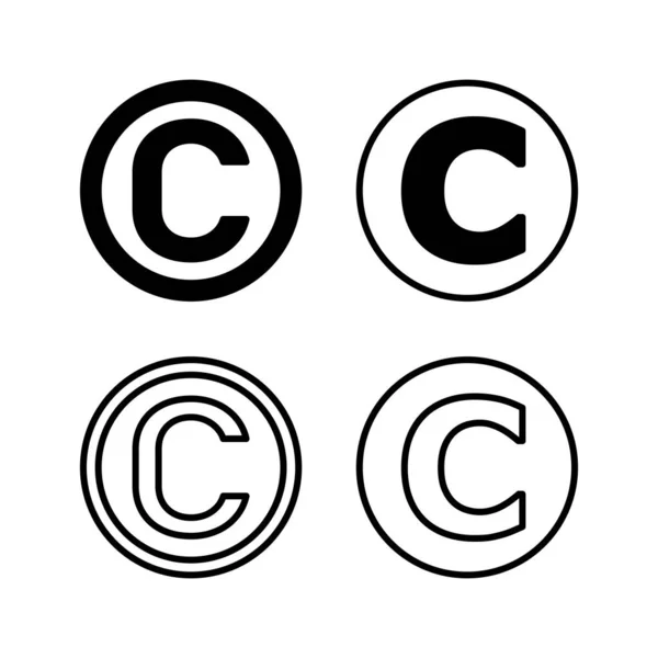 Icono de copyright vector. símbolo de copyright 2023