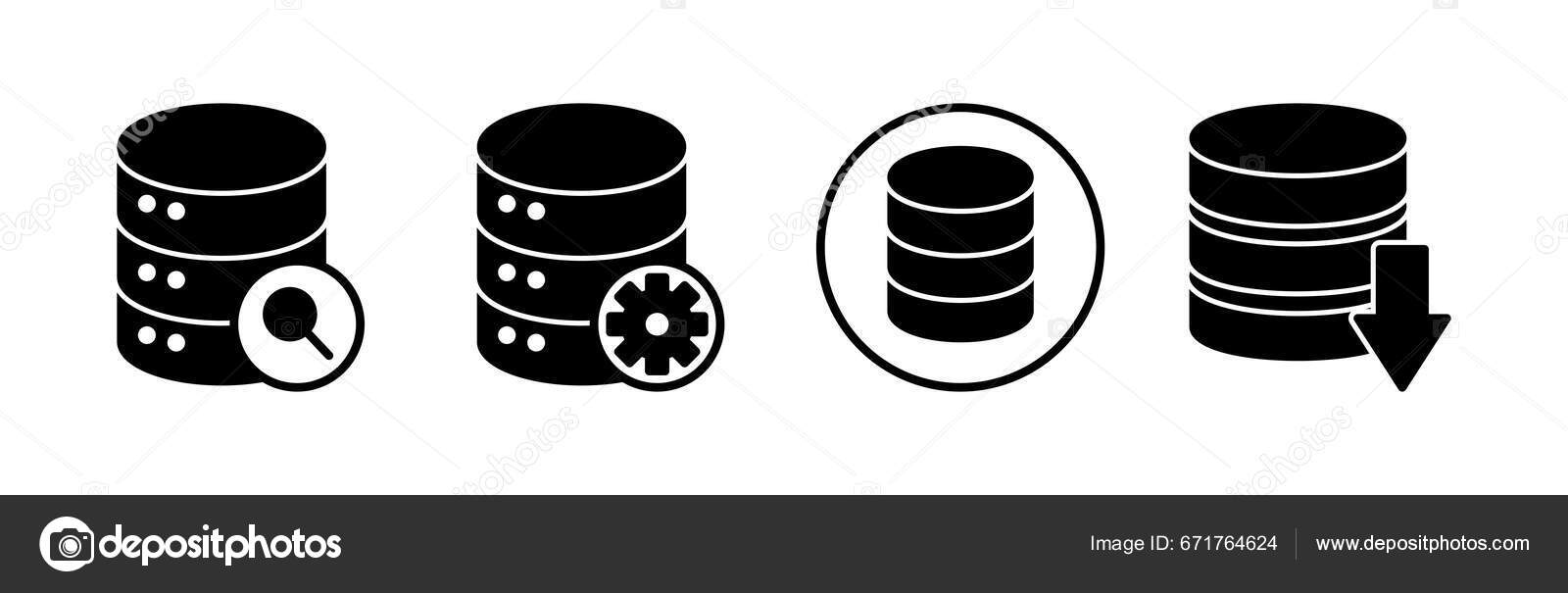 Database Icon Vector Server Icon Storage Stock Vector By ©zo3listic