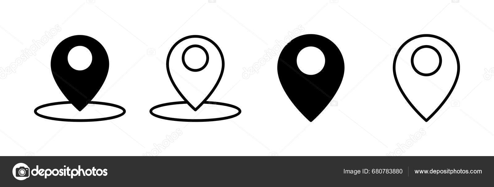Address Icon Vector Location Icon Address Symbol Pin Stock Vector by ...