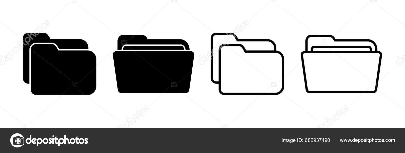 Vecteur D'icône Dossier Icône Dossier Document Vecteur par ©zo3listic ...