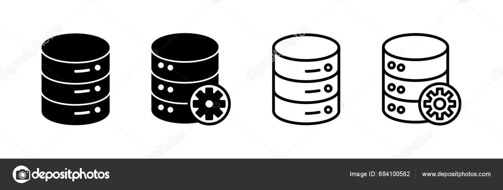 Database Icon Vector Server Icon Storage Stock Vector By ©zo3listic