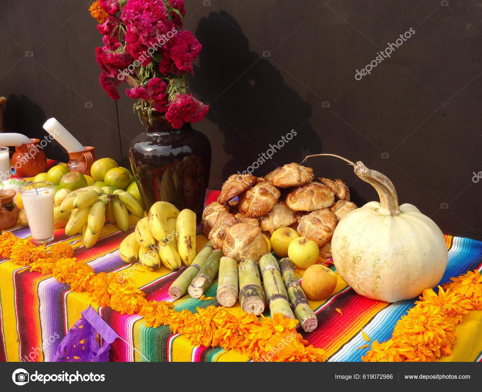 Dead Bread Typical Mexican Sweet Bread Consumed Season Dead Main Stock ...