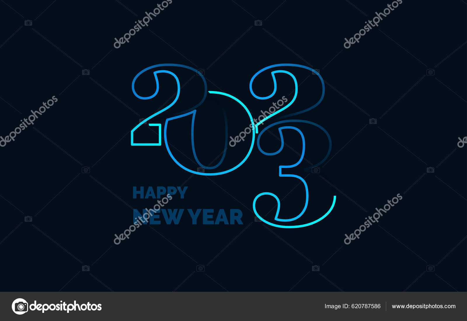 2066 Happy New Year Symbols New 2023 Year Typography Design Stock ...