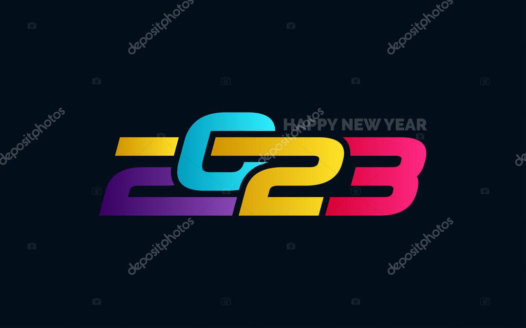 2075 Diseño Feliz Año Nuevo. Diseño del logotipo de Año Nuevo 2023 para ... 2075 Diseño Feliz Año Nuevo. Diseño del logotipo de Año Nuevo 2023 para ...