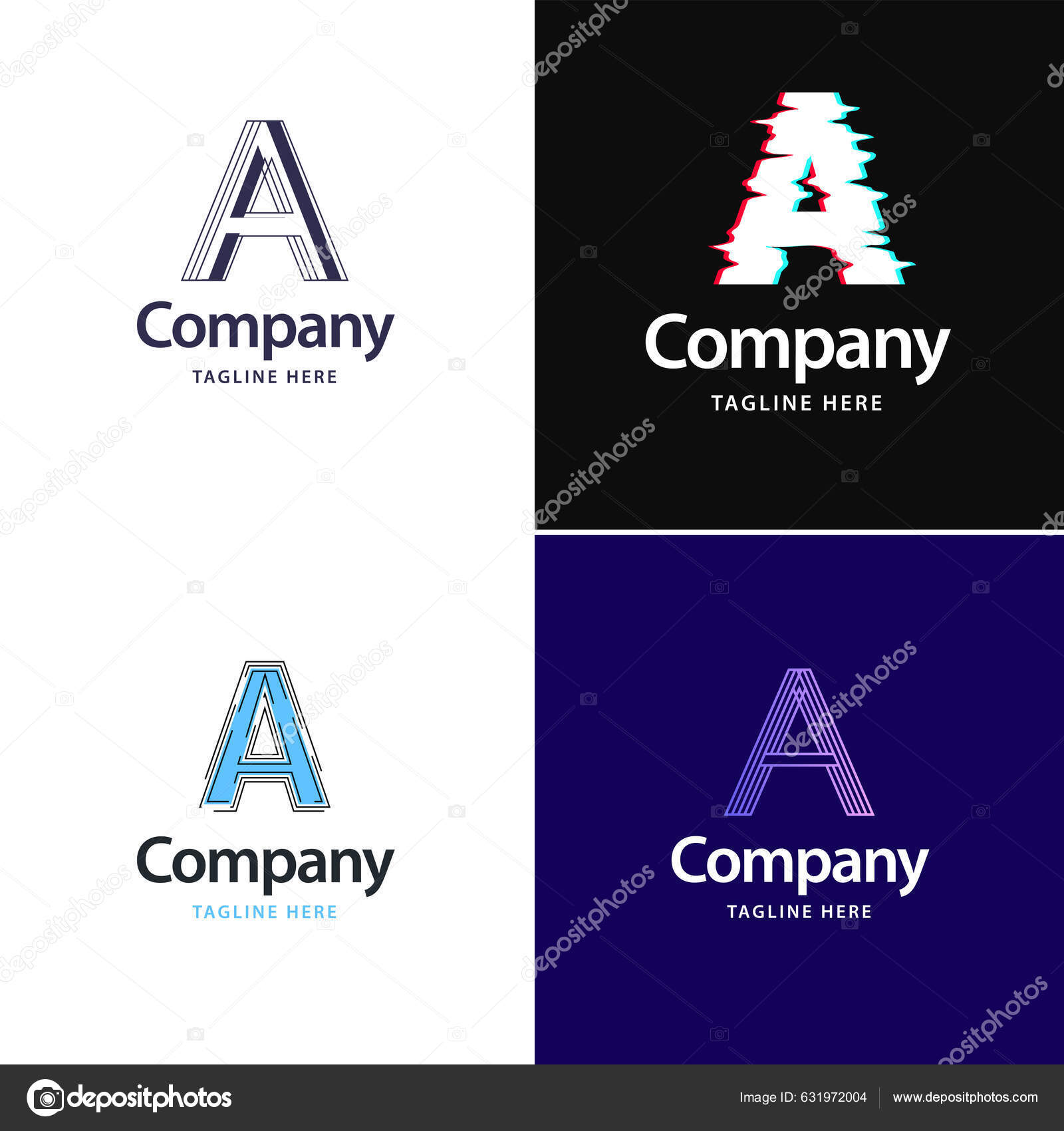 Letter Big Logo Pack Design Creative Сучасний Дизайн Логотипів Вашого ...