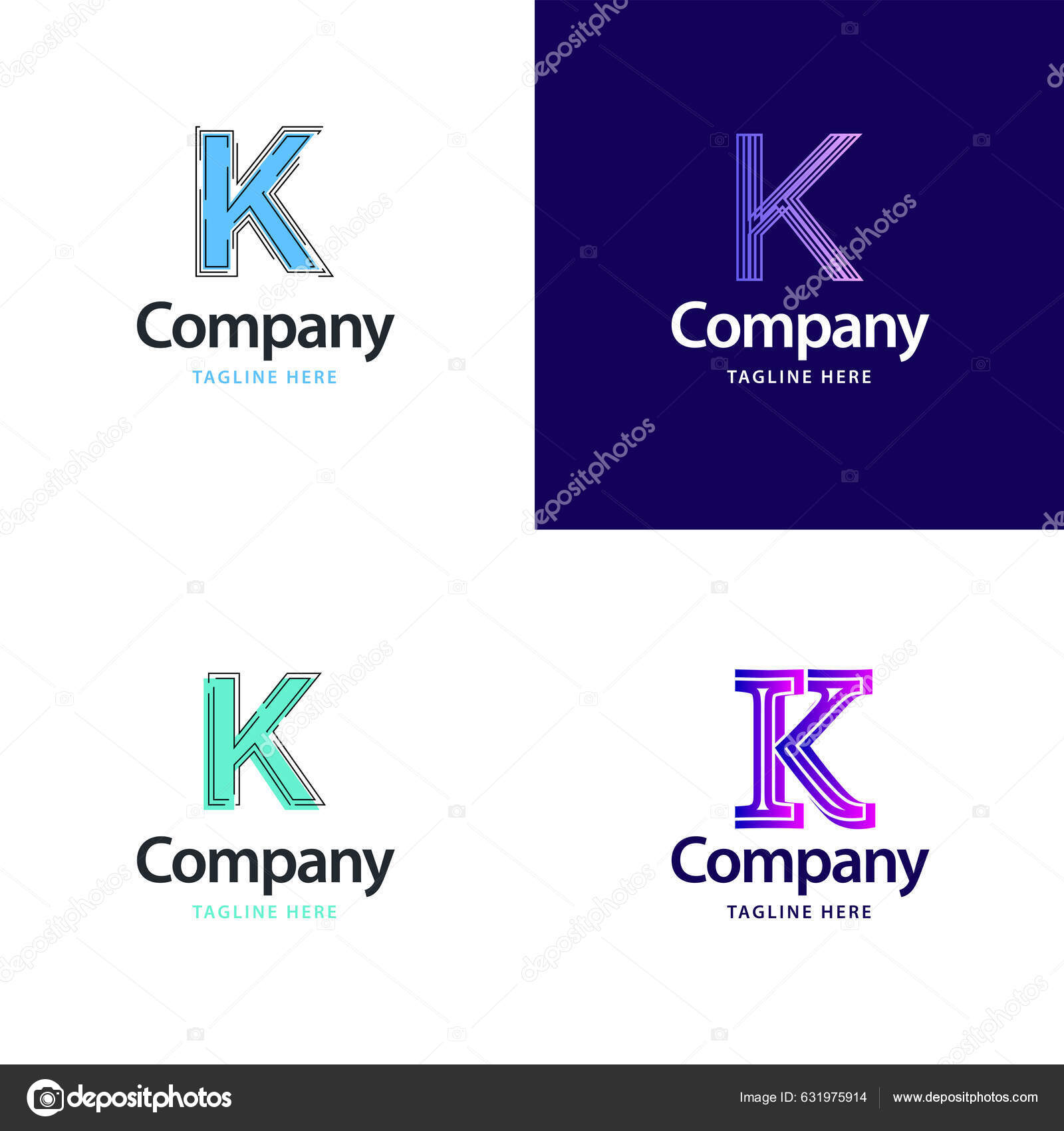 Bogstavet Big Logo Pack Design Kreativt Moderne Logodesign Til Din ...