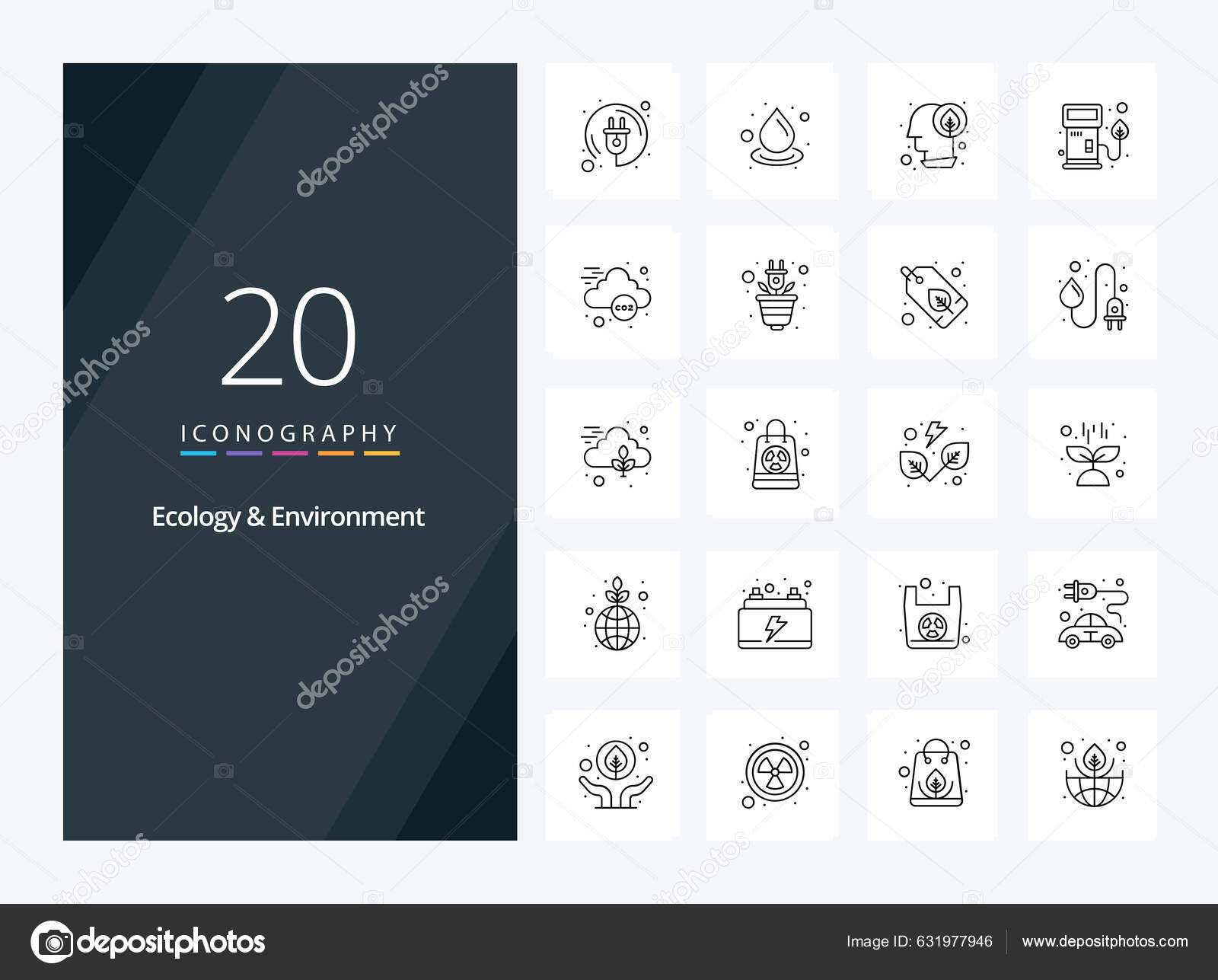 Ecology Environment Outline Icon Presentation Stock Vector by ©Flatart ...
