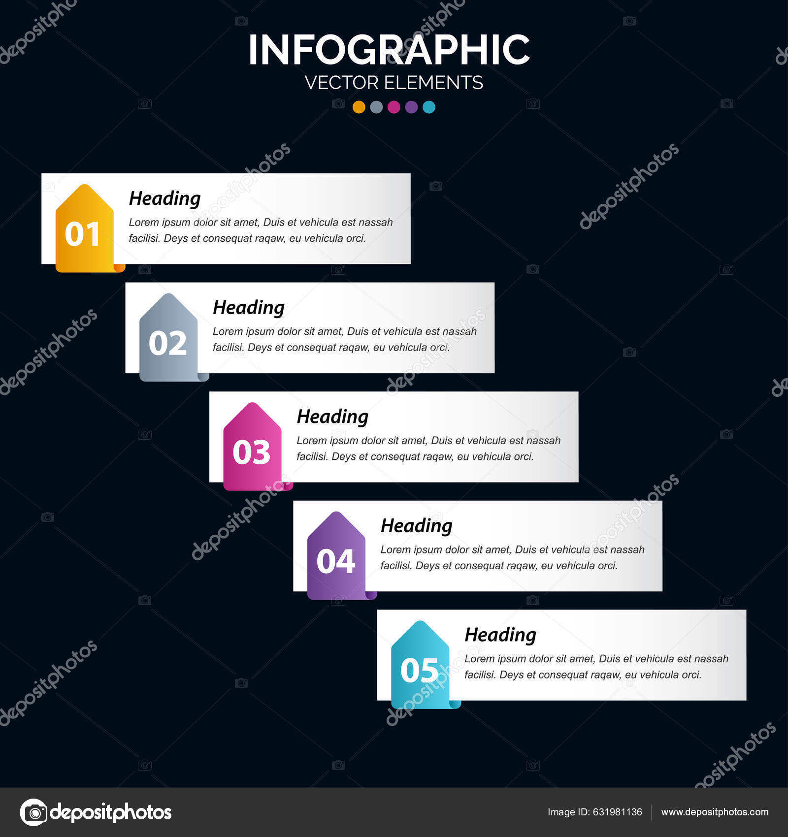 Steps Infographics Design Vector Marketing Can Used Workflow Layout ...