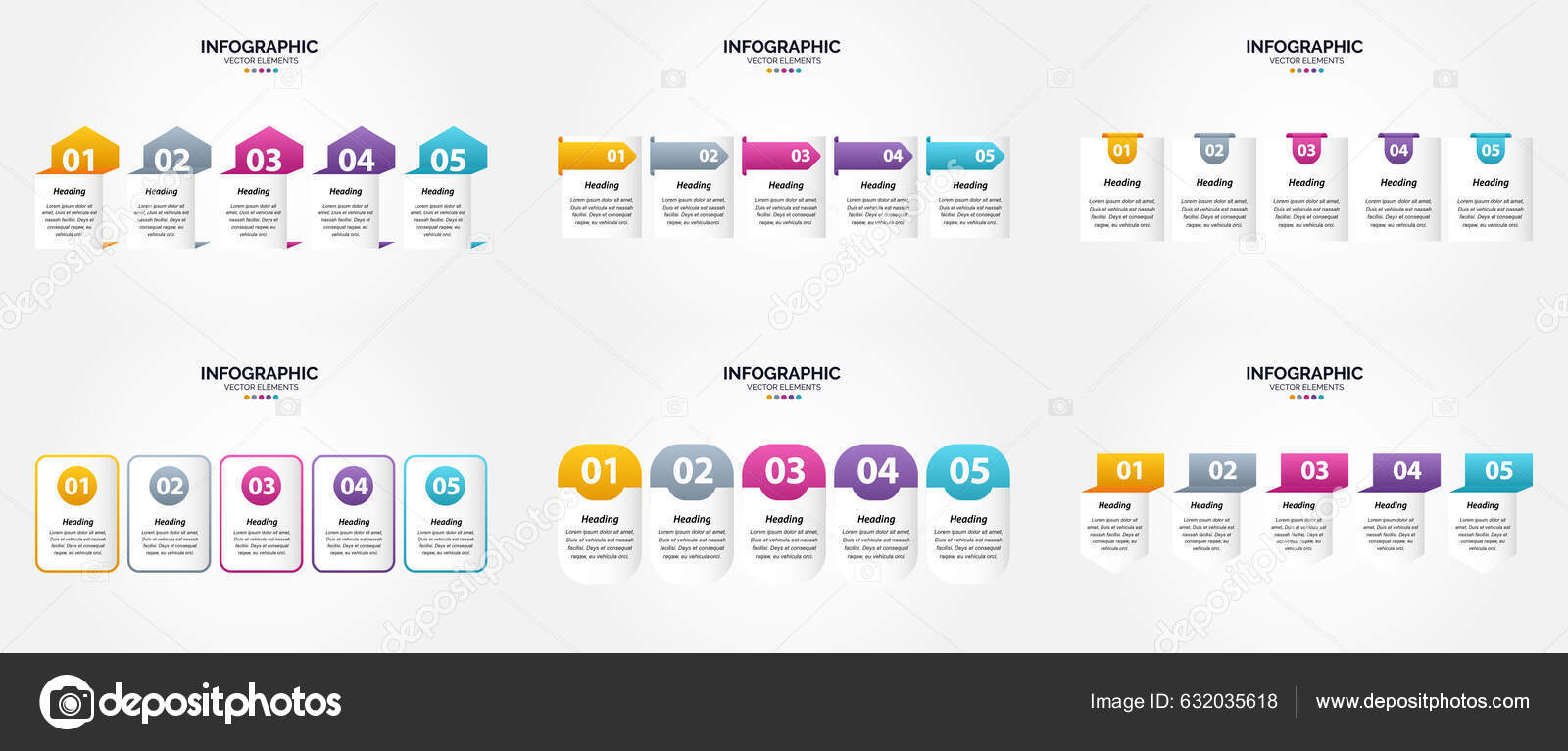 Vector Infographics Set Perfect Advertising Brochure Flyer Magazine ...
