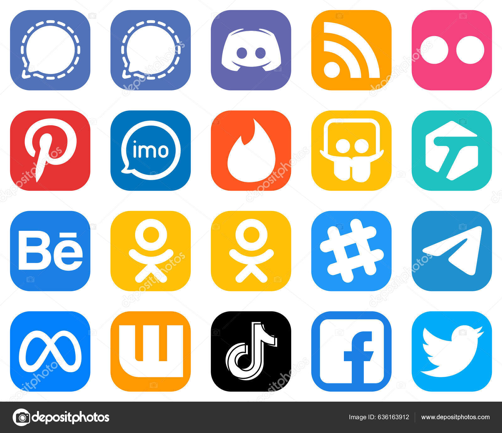 Essential Social Media Icons Slideshare Feed Video Imo Icons Gradient ...