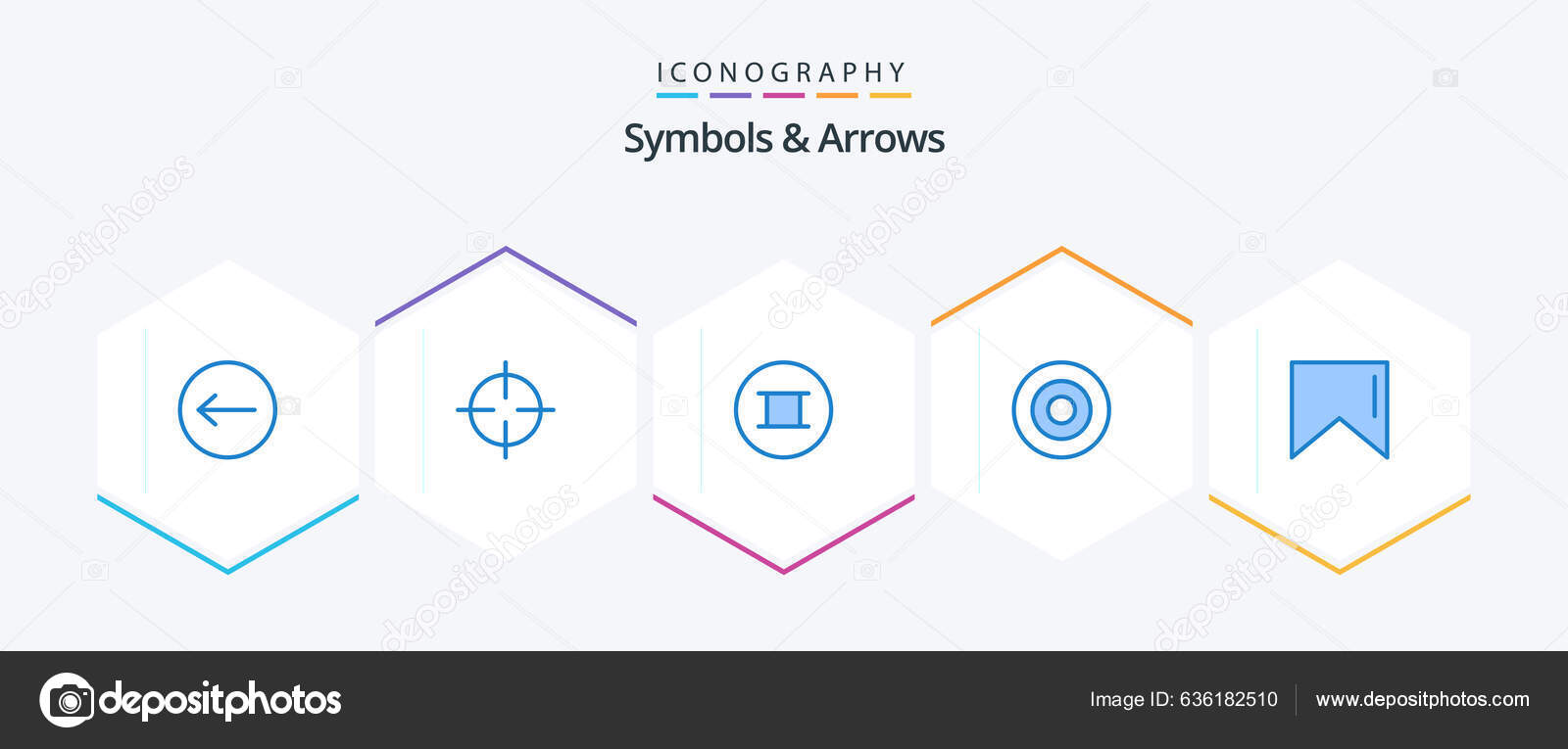 Symbols Arrows Blue Icon Pack Including Flag Beliefs Banner Symbolism ...