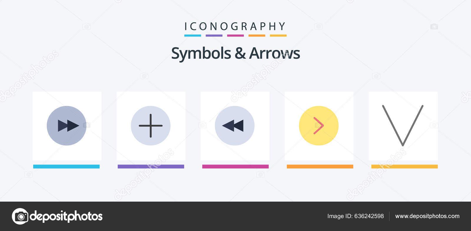 Symbols Arrows Flat Icon Pack Including Rewind Arrow Creative Icons ...