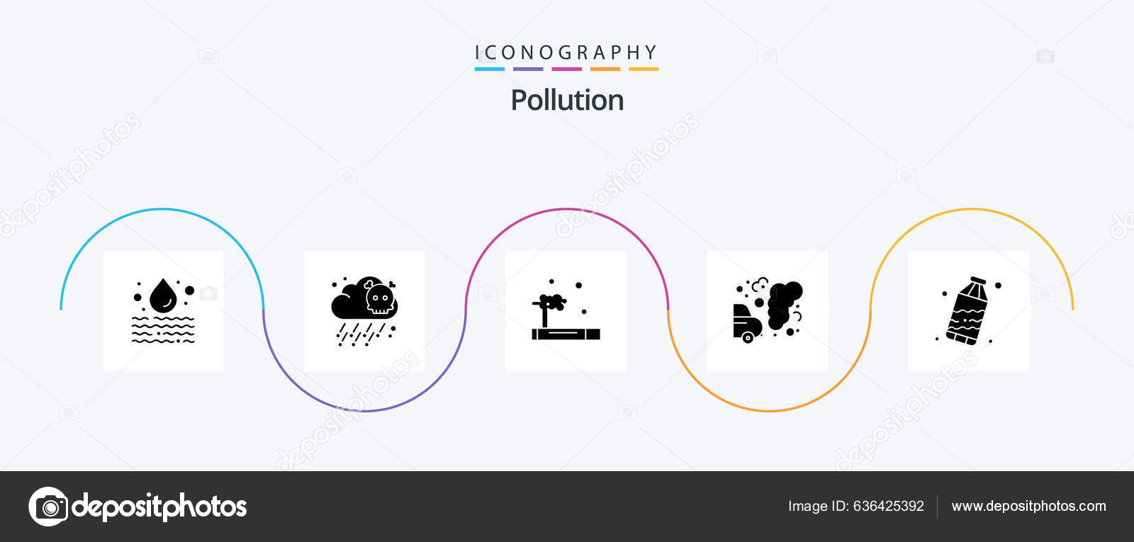 Pollution Glyph Icon Pack Including Water Pollution Pollution Pollution ... Pollution Glyph Icon Pack Including Water Pollution Pollution Pollution ...