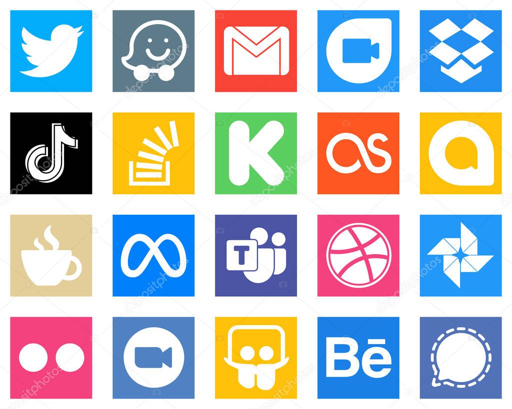 20 Social Media Icons for Every Platform such as kickstarter; stock ...