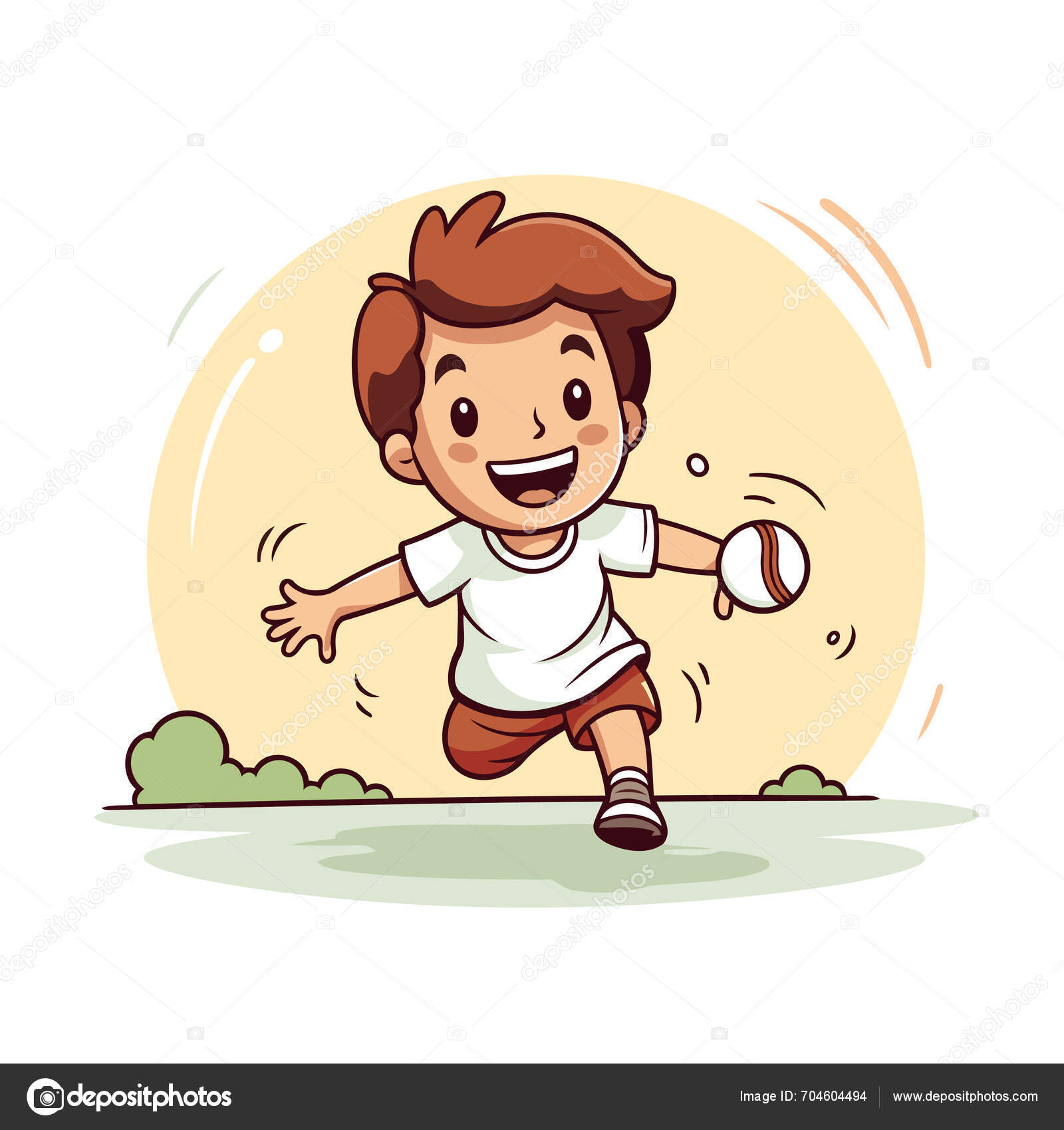 Cartoon Boy Playing Baseball Vector Illustration Boy Playing Baseball ... Cartoon Boy Playing Baseball Vector Illustration Boy Playing Baseball ...