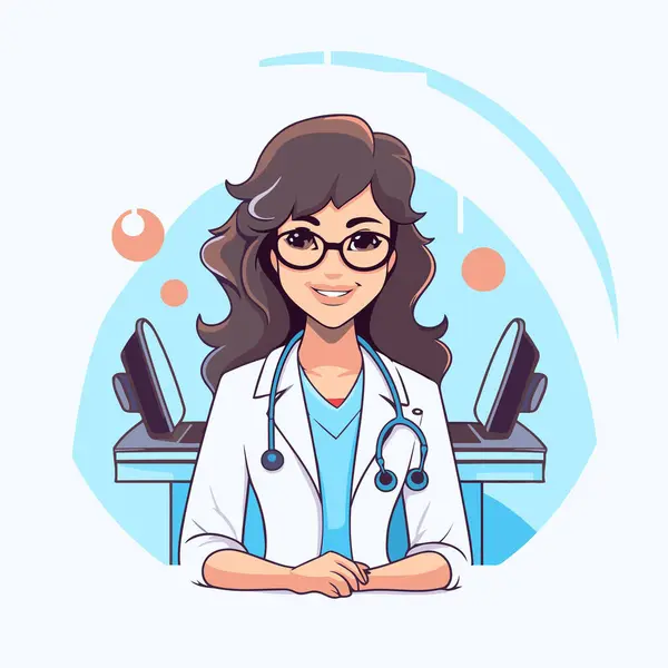 12,813,382 Female doctor cartoon Vector Images | Depositphotos