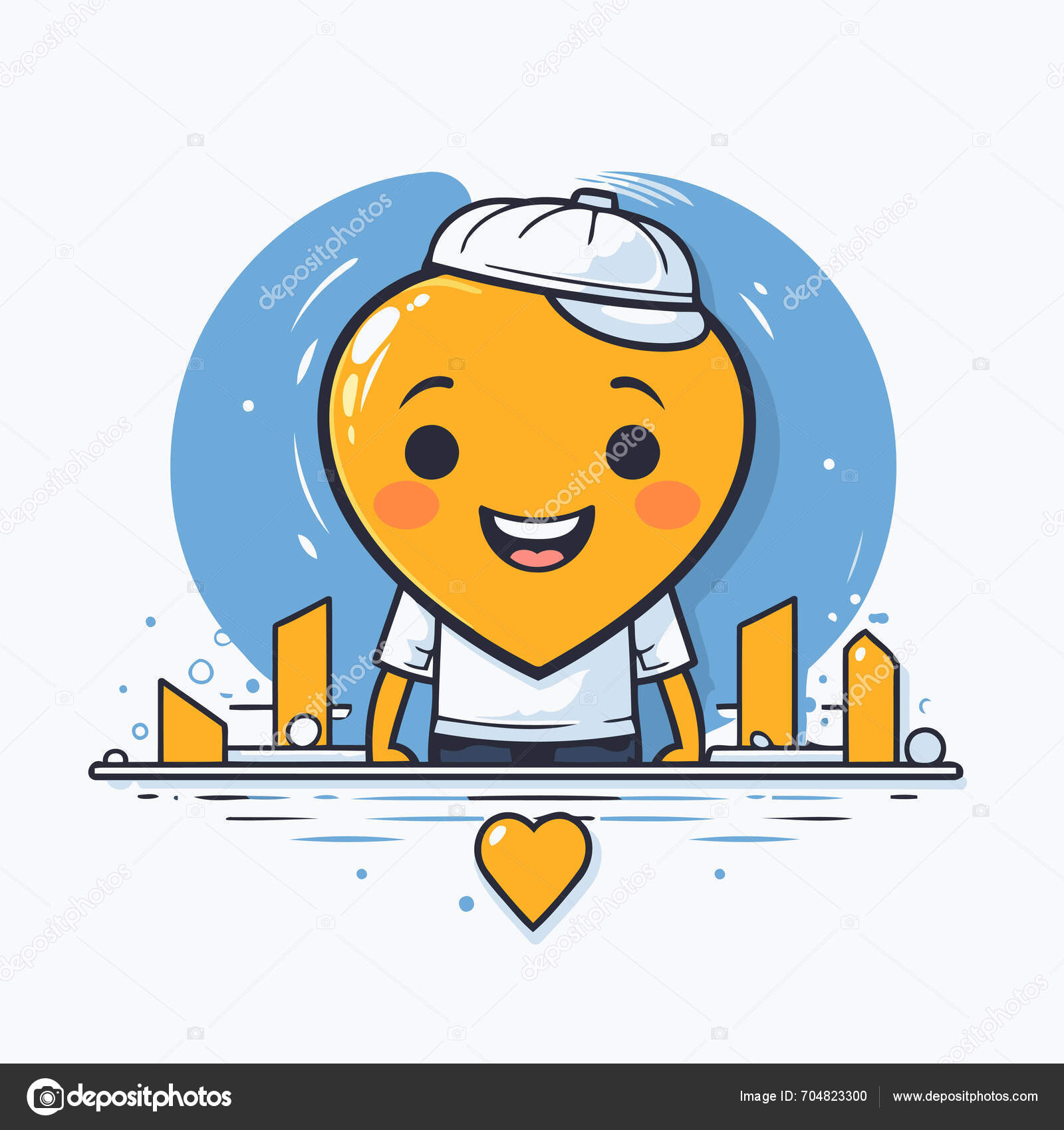 Ilustración Vectorial Lindo Personaje Dibujos Animados Muchacho ...