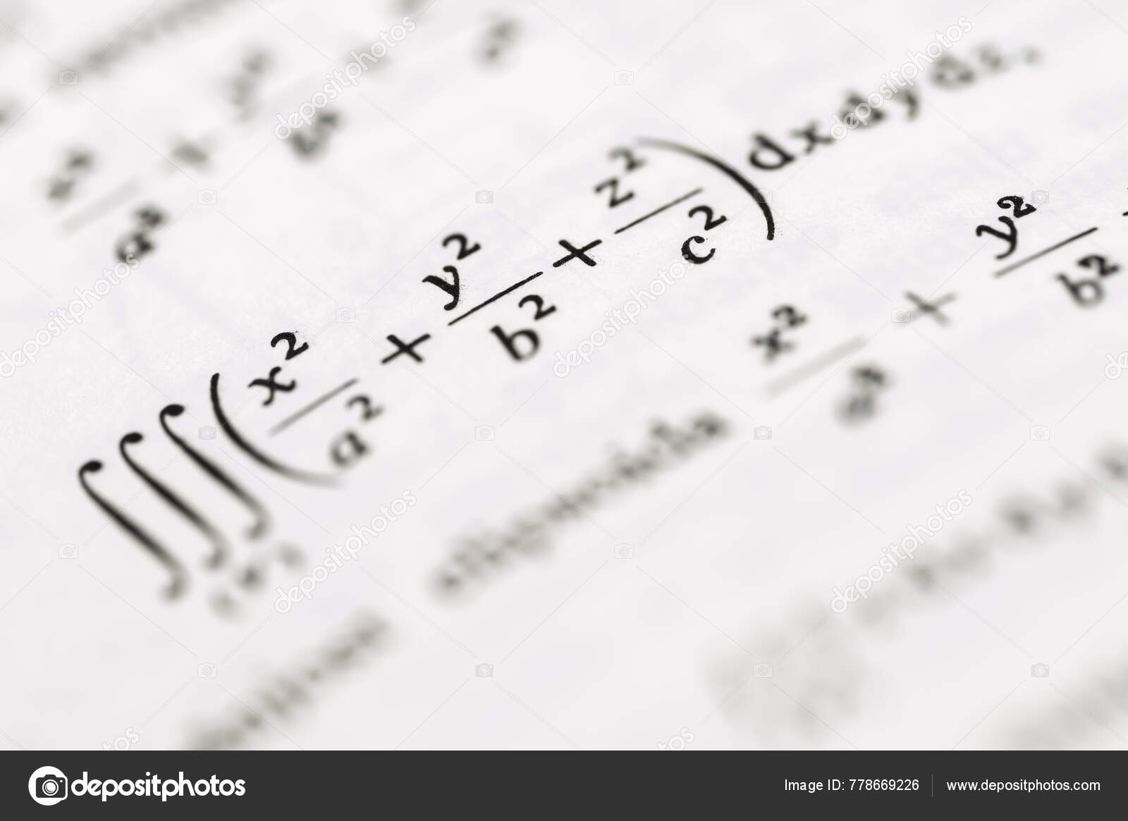 Advanced Mathematical Integrals Formulas Highlighting Calculus ...