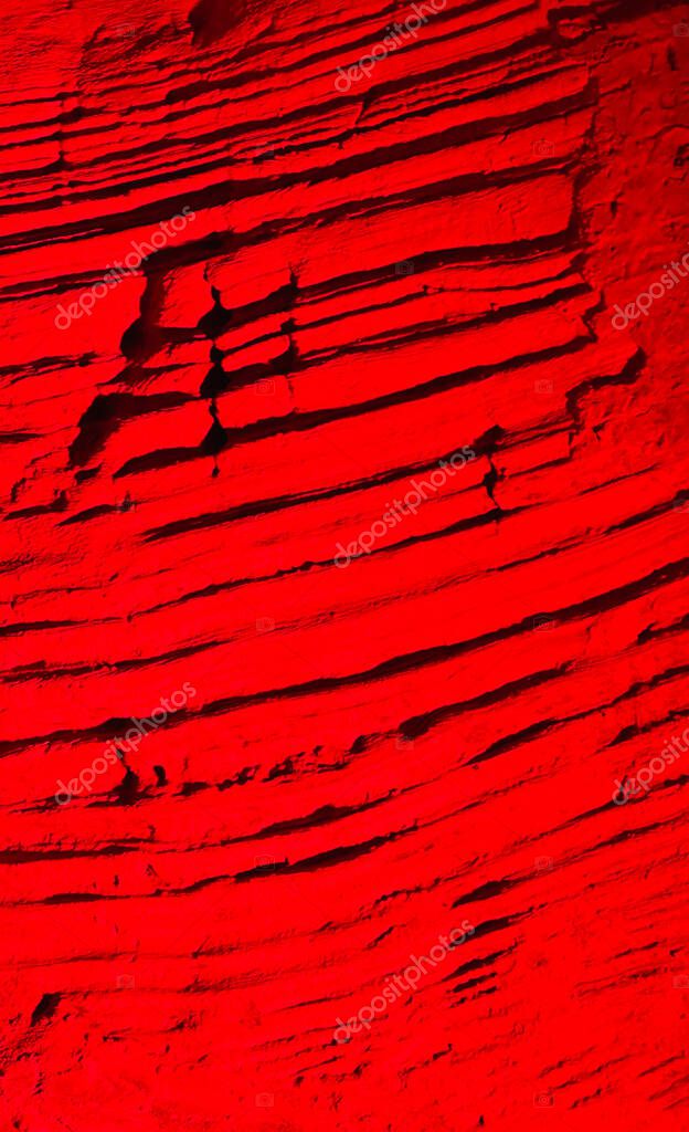 Roca roja, fondo de piedra. Piedra texturizada natural en color de ...