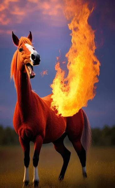 Ice Flame Horses