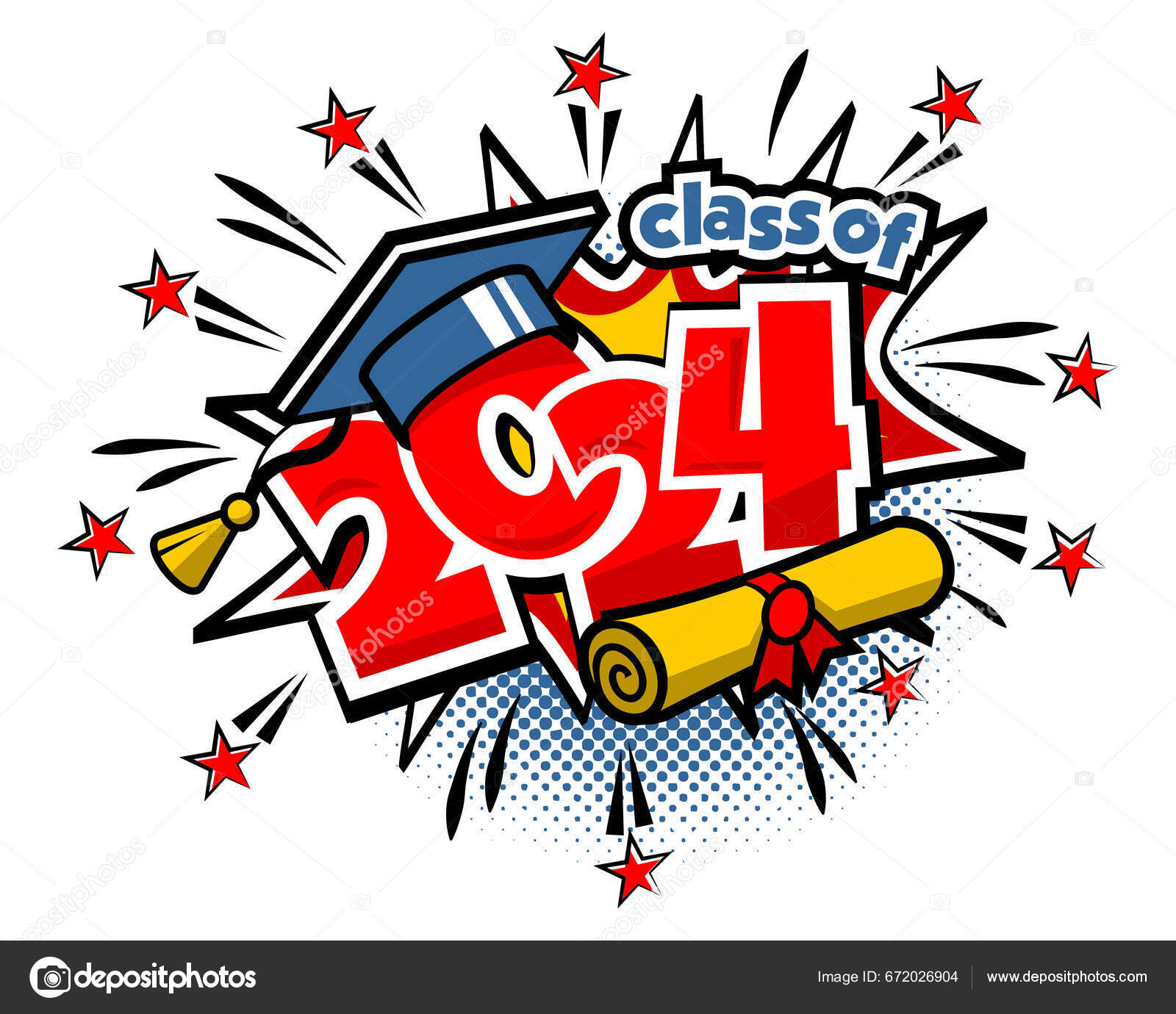 2024 Grad Bakgrunn 2024 Graduate」の写真素材