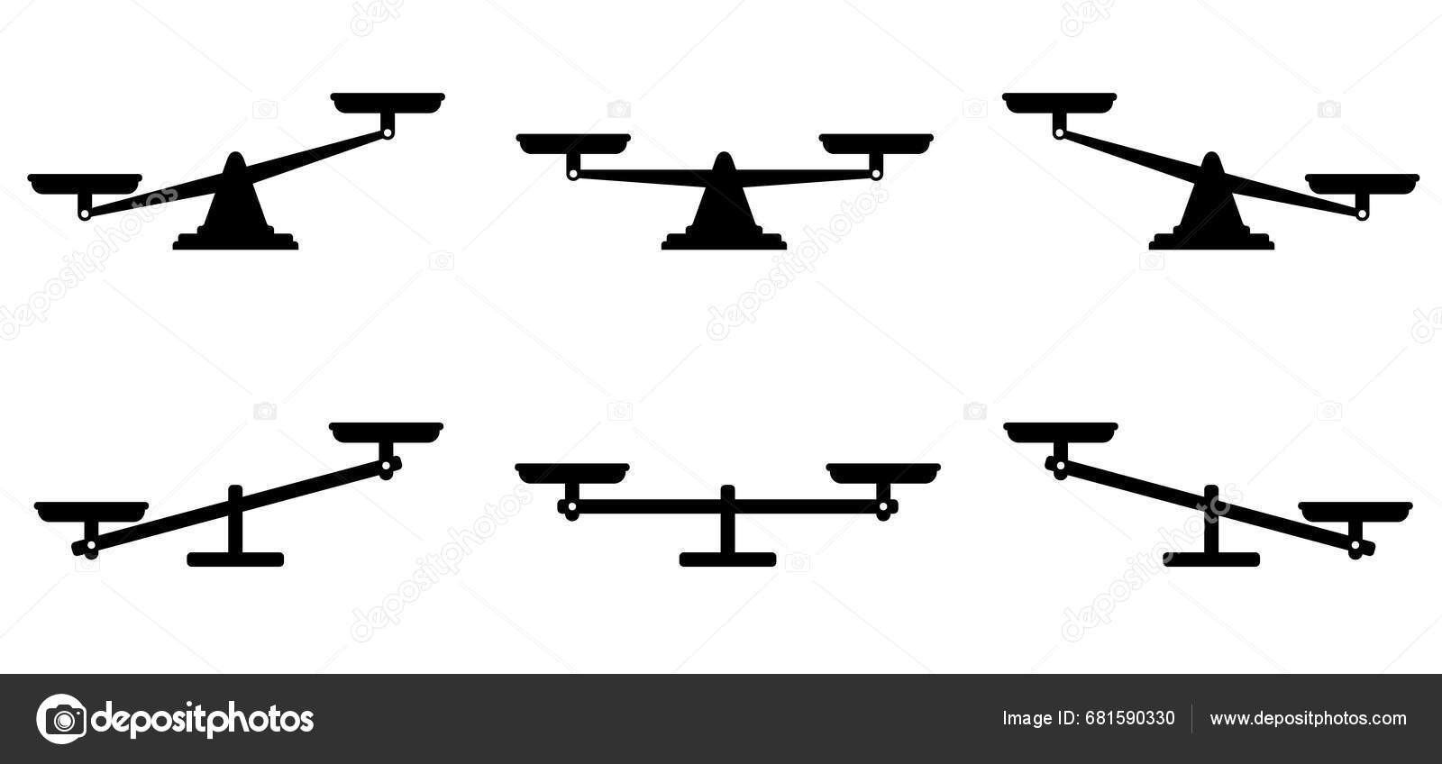 Cartoon Weighing Balance Scale Vector Balance Scales Scales Justice ...