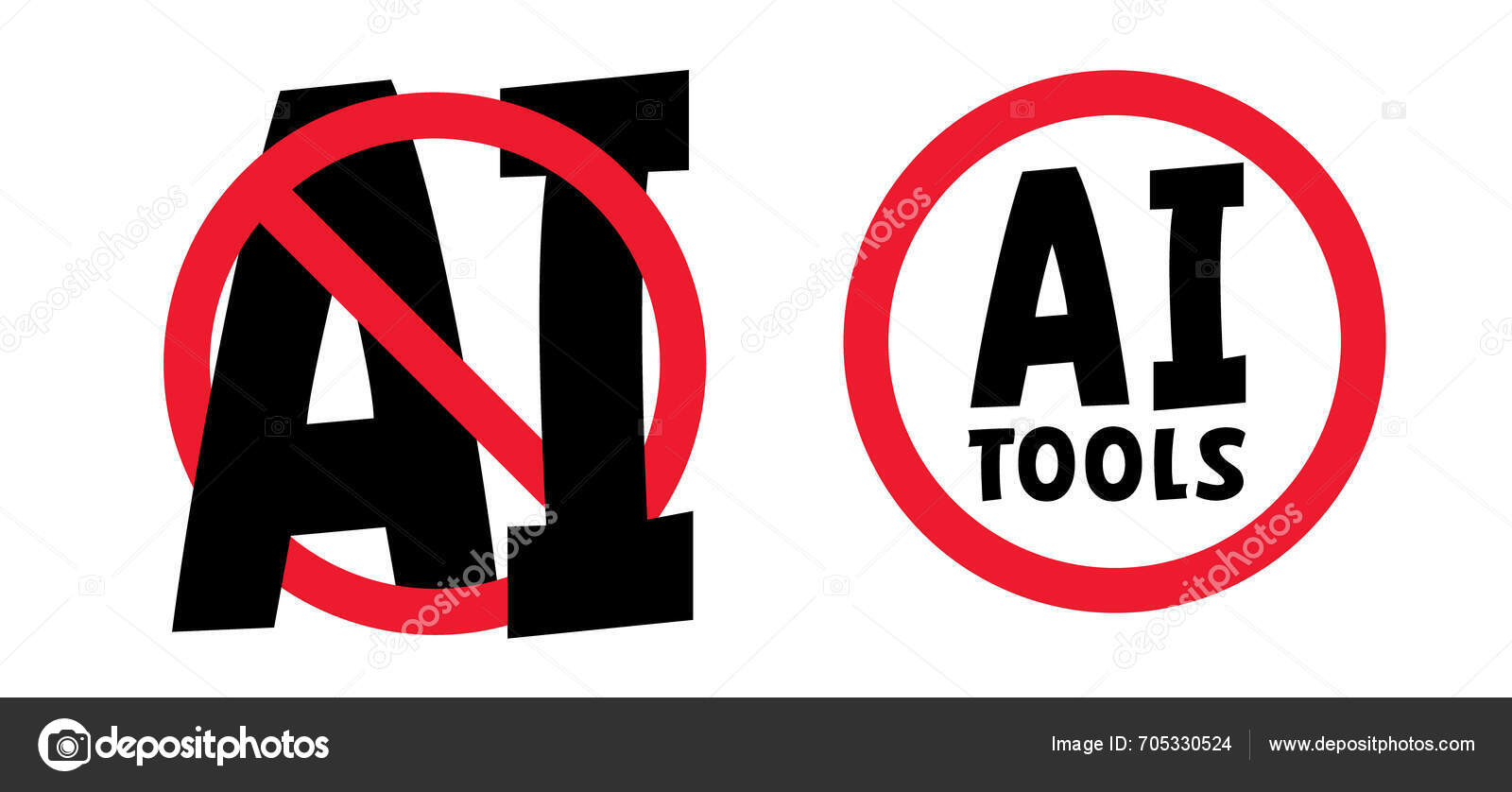 Stop Text Image Generator Forbidden Artificial Intelligence Technology ...