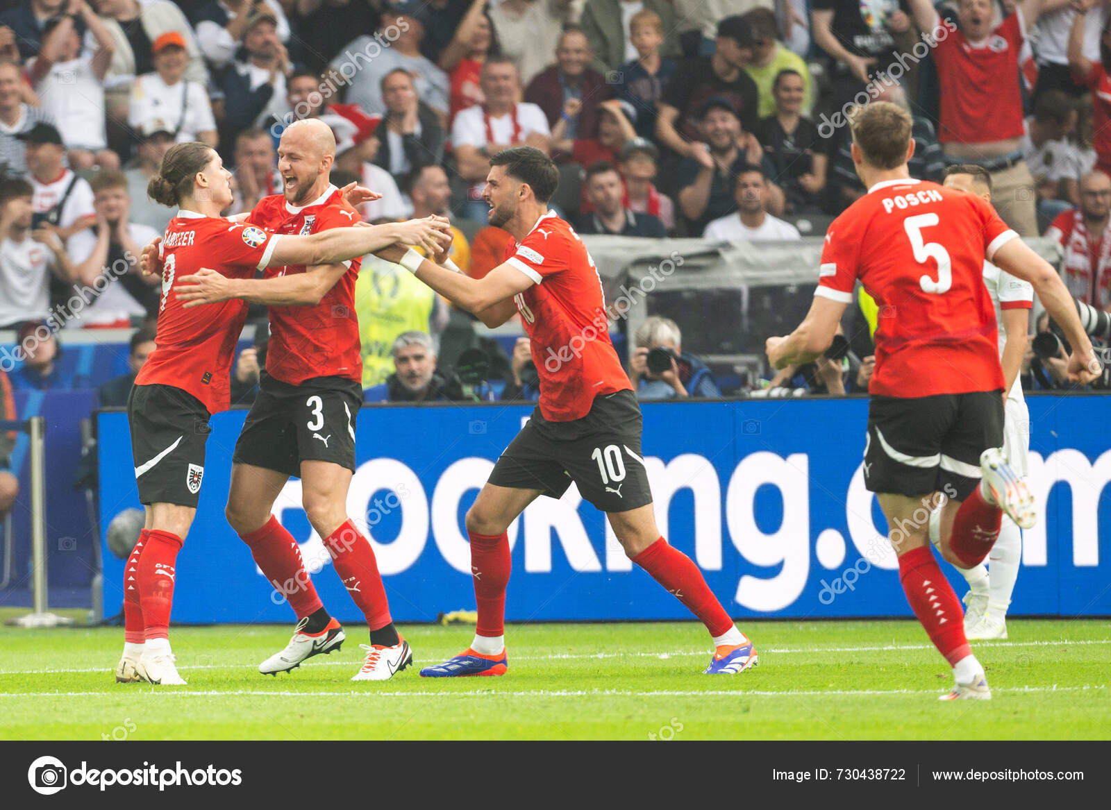 Berlin Saksa Kesäkuu 2024 Euro 2024 Group Ottelu Puola Itävalta ...