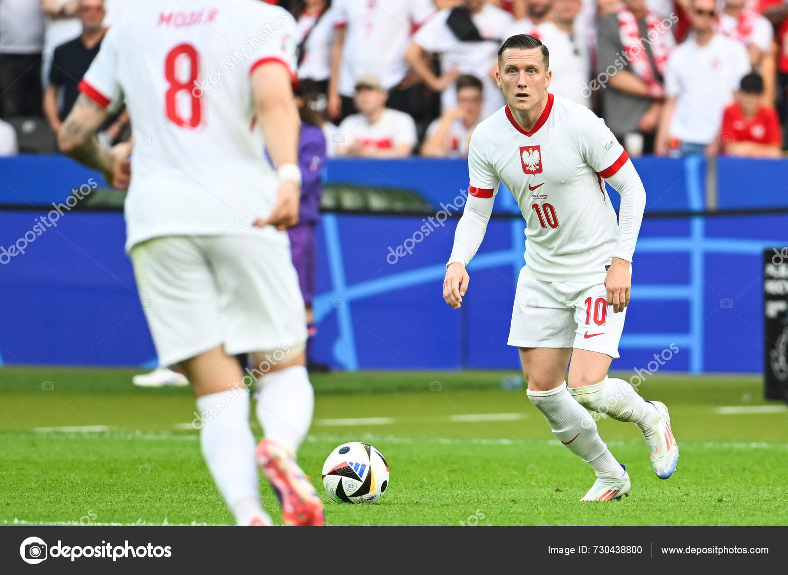 Berlin Germany June 2024 Euro 2024 Groupe Match Poland Austria — Stock ...