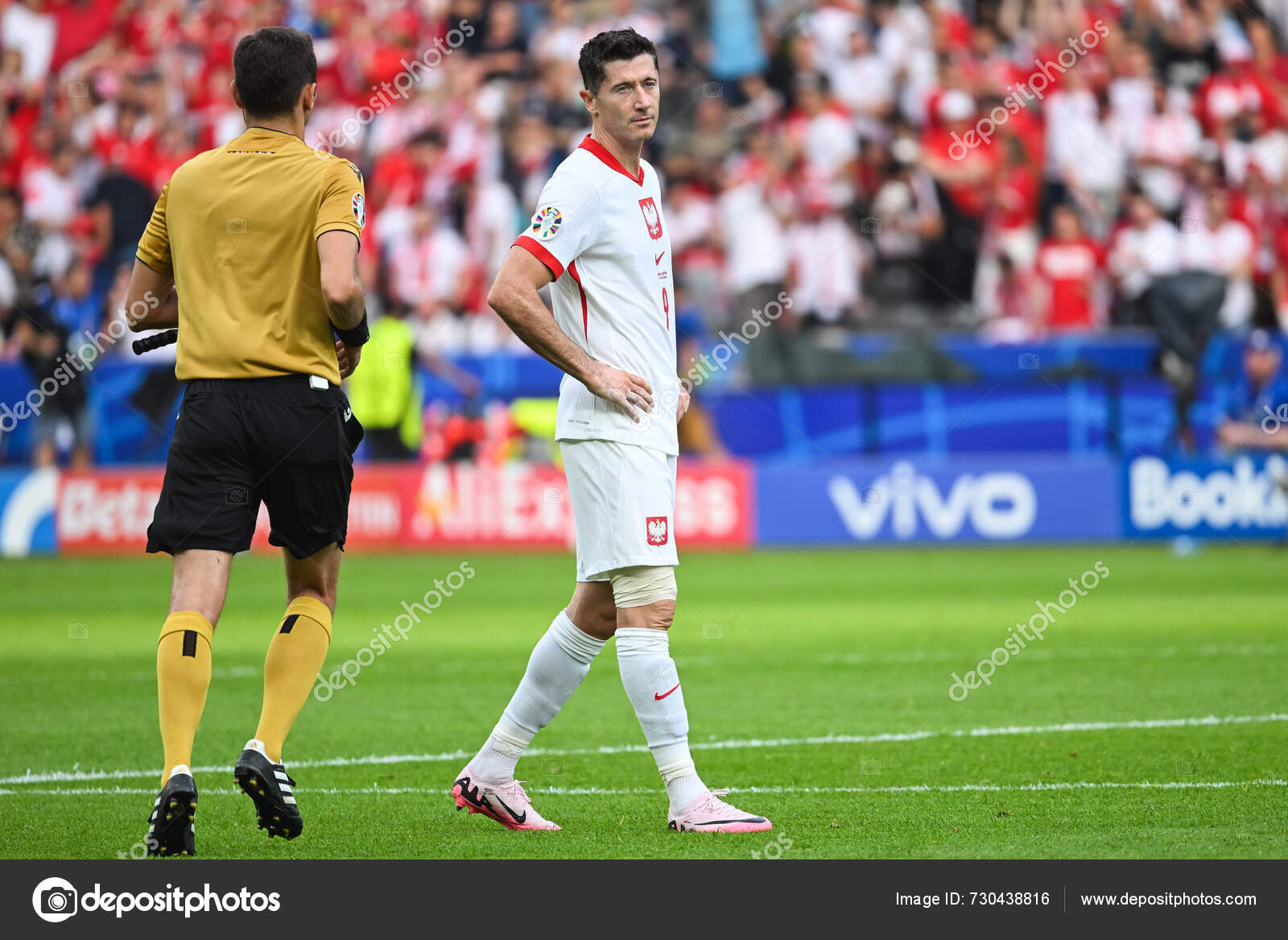 Berlin Tyskland Juni 2024 Euro 2024 Gruppe Matcher Polen Mod — Stock ...