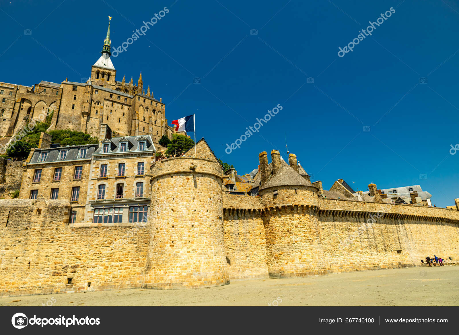 Detour Normandy Tourist Attraction Mont Saint Michel France – Stock ...