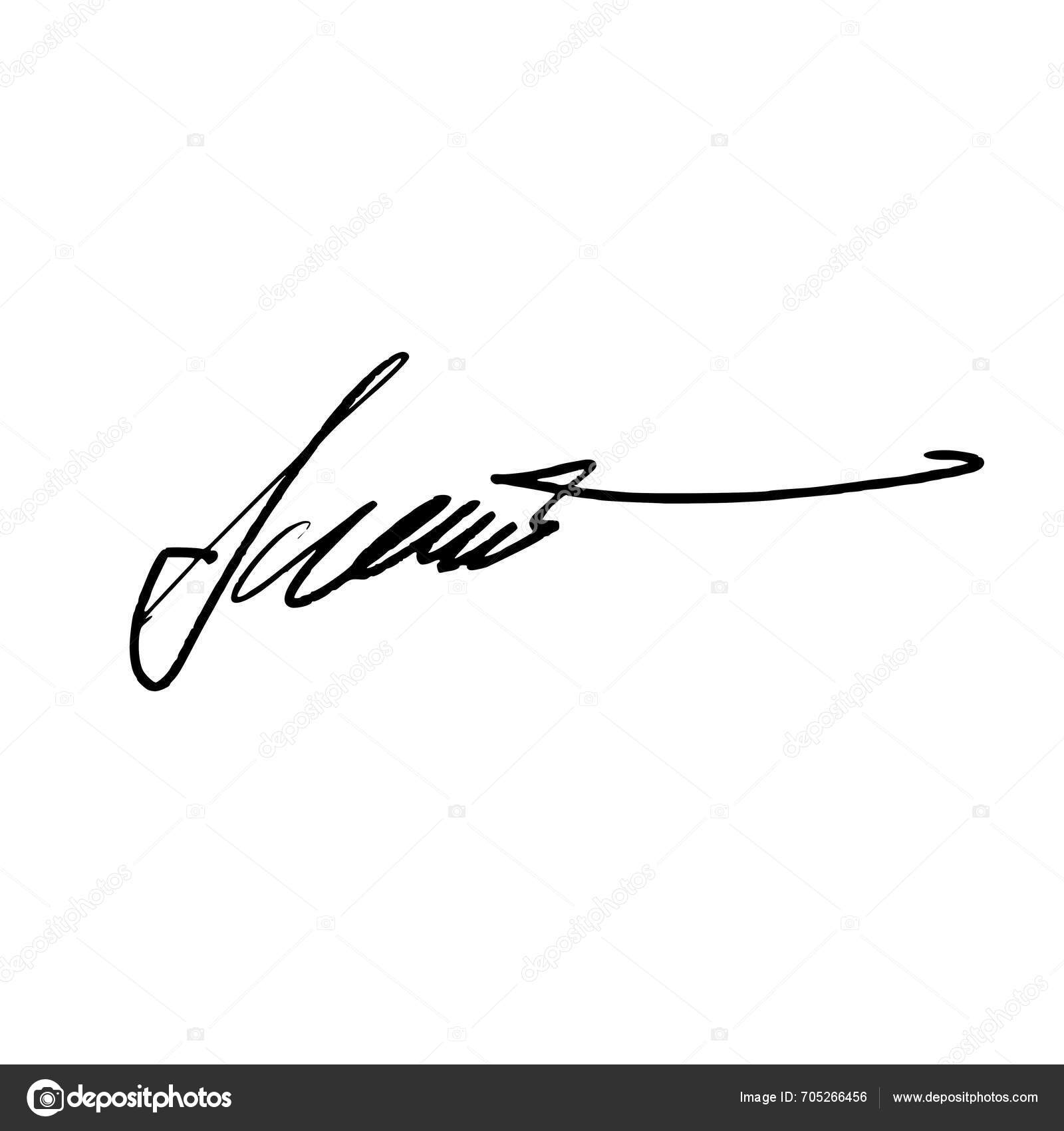 Letter Abstract Signature Ideas Vector Alpha Channel Abstract Signature ...