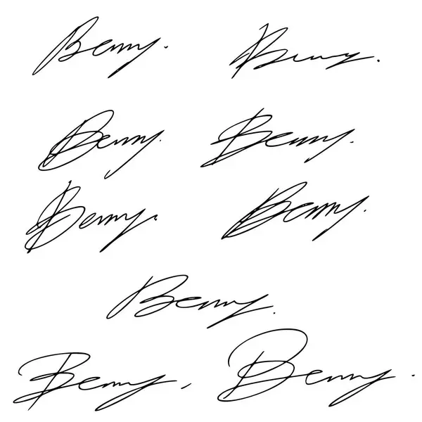 Letter Abstract Signature Ideas Vector Alpha Channel Abstract Signature ...