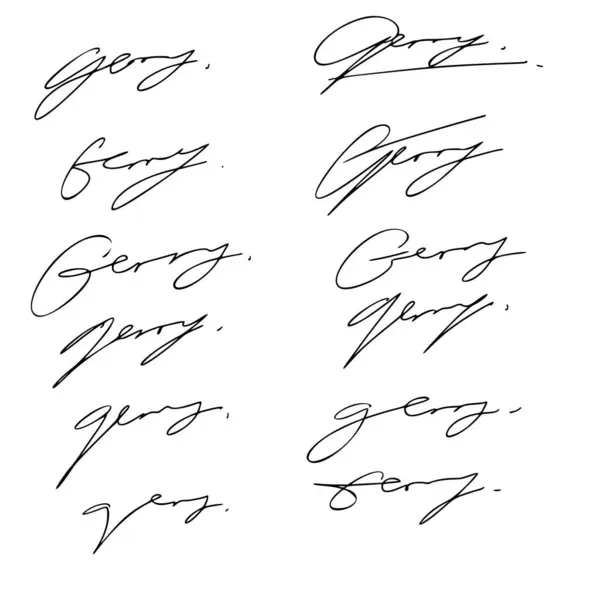 Letter Abstract Signature Ideas Vector Alpha Channel Abstract Signature ...