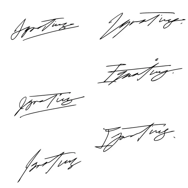 Letter Abstract Signature Ideas Vector Alpha Channel Abstract Signature ...