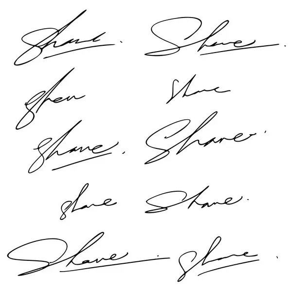 Letter Abstract Signature Ideas Vector Alpha Channel Abstract Signature ...