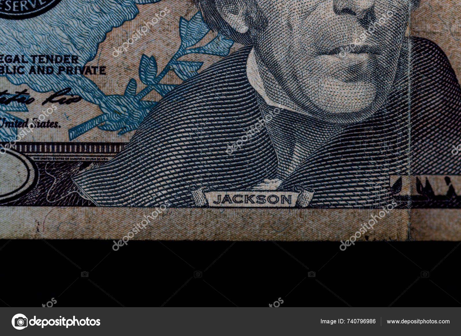 Usd Money Banknotes Detail Photo Dollars United States America Currency ...