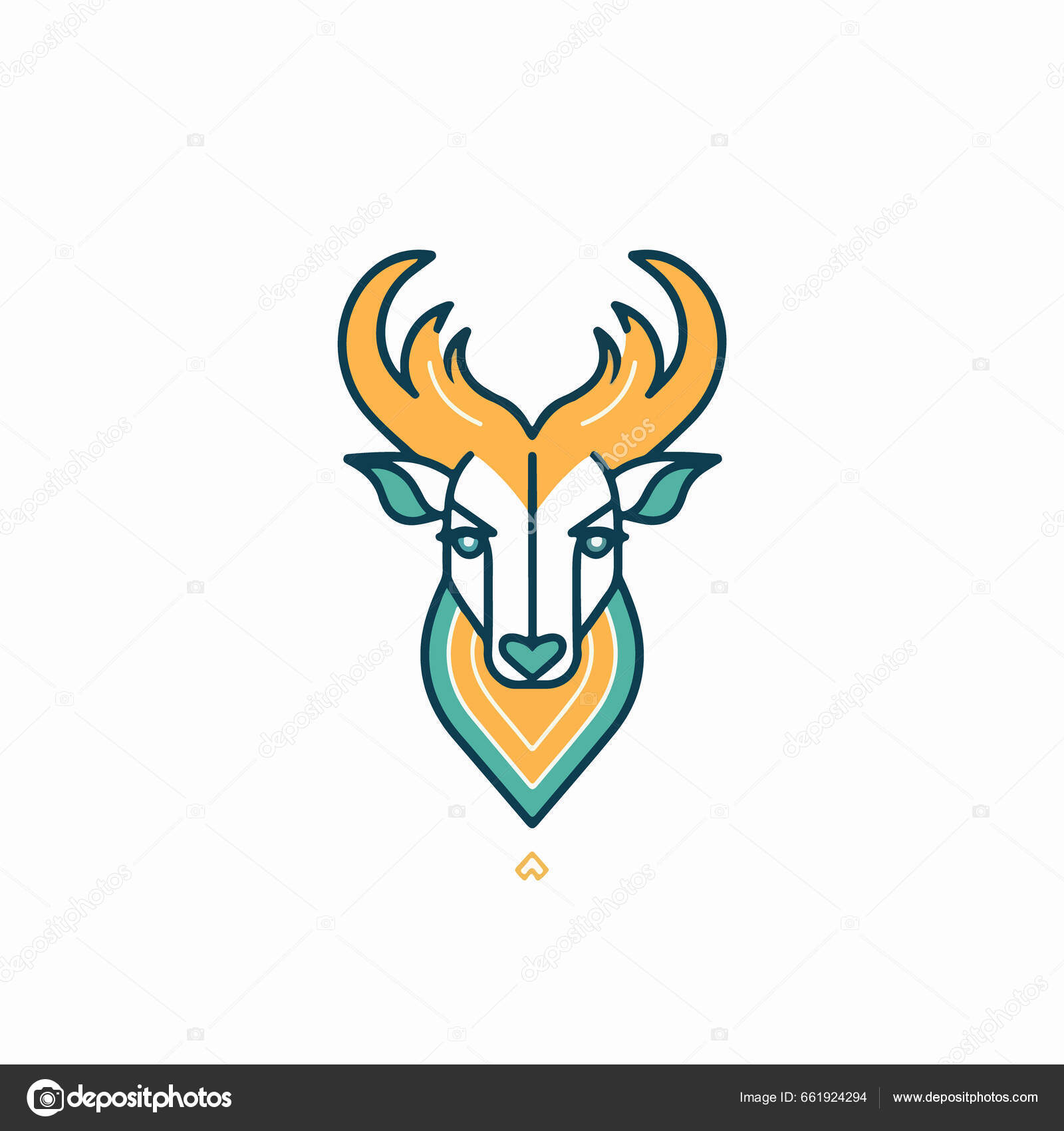 Vector Venado Icono Logo Vector de stock #661924294 de ©nadunprabodana