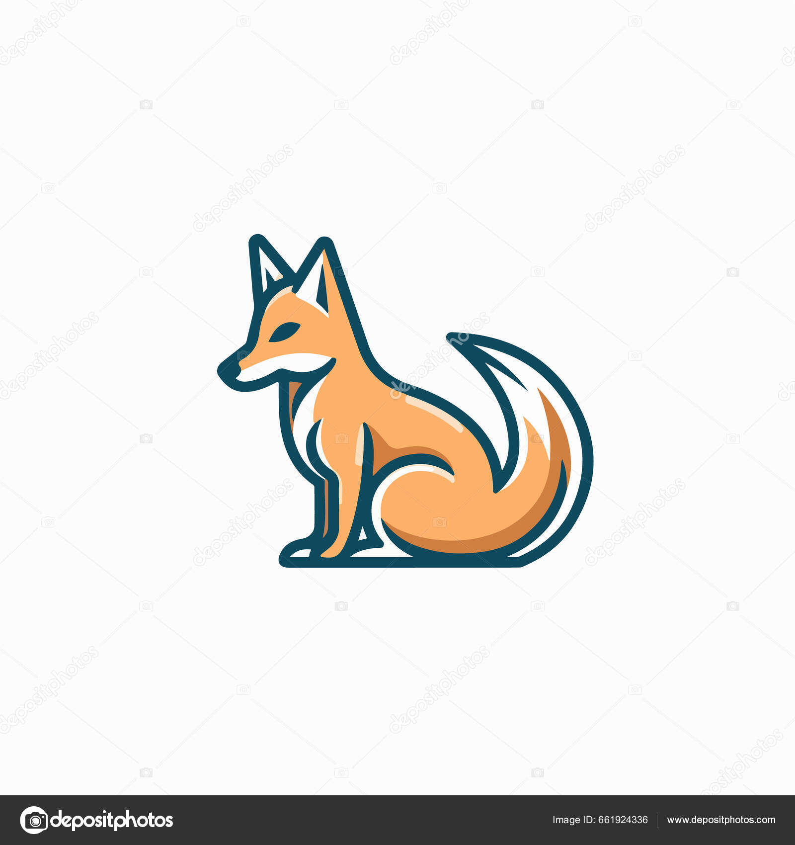 Vetor Modelo Ícone Logotipo Fox imagem vetorial de nadunprabodana ...