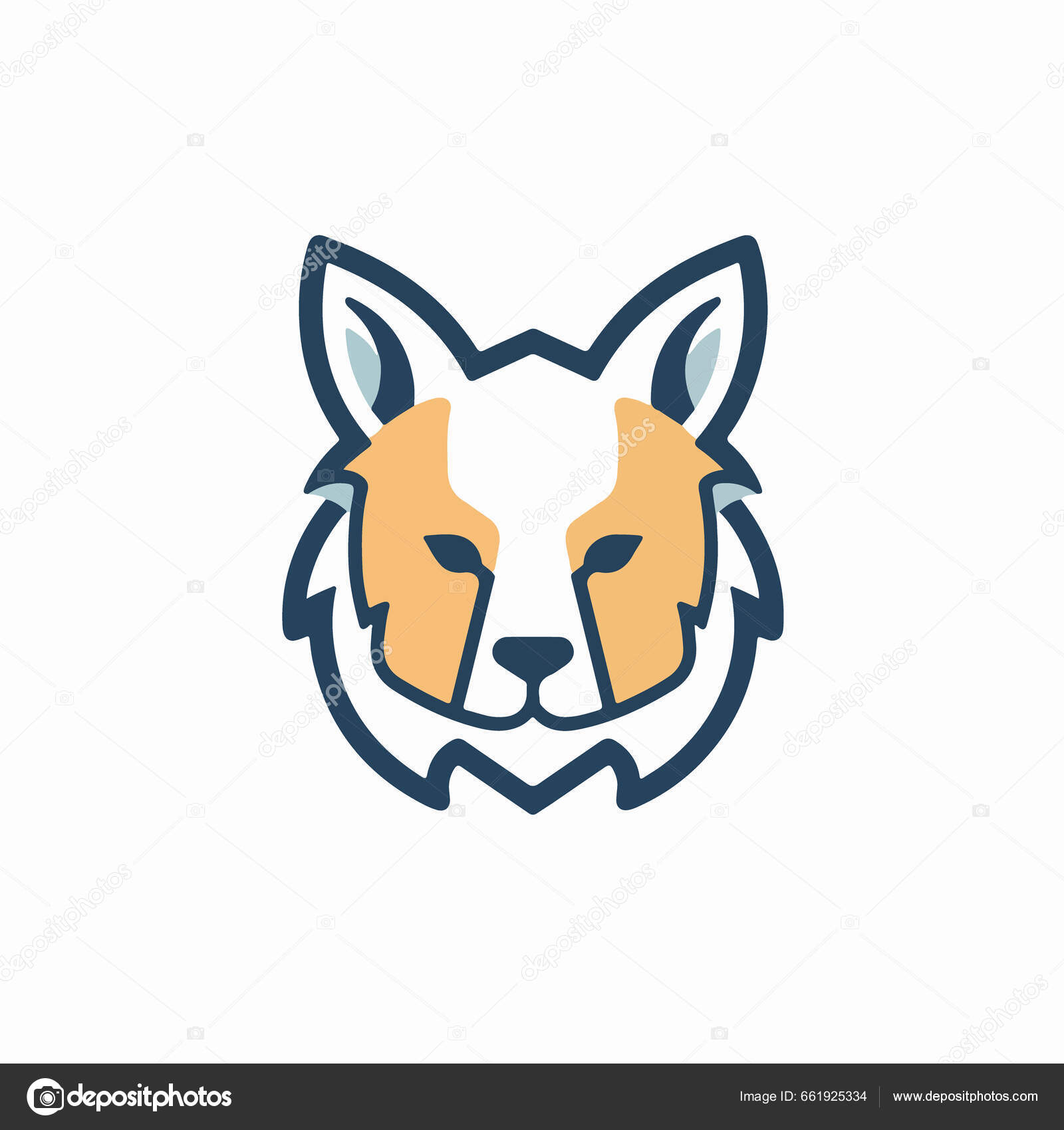 Logo Kepala Serigala