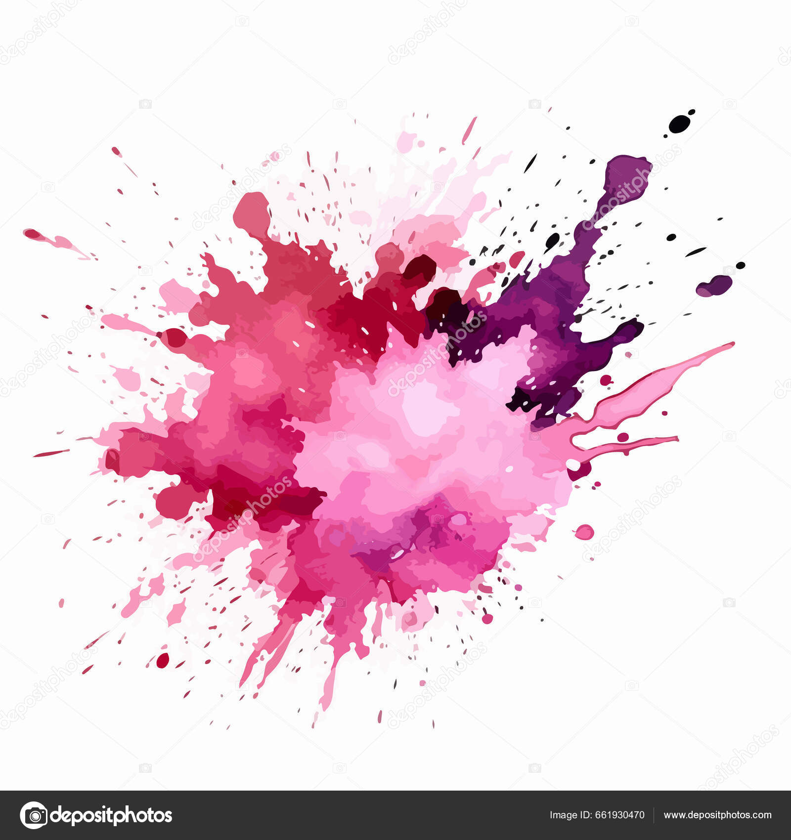 Watercolor Splatter Vector Illustration Stock Vector by ©nadunprabodana ...