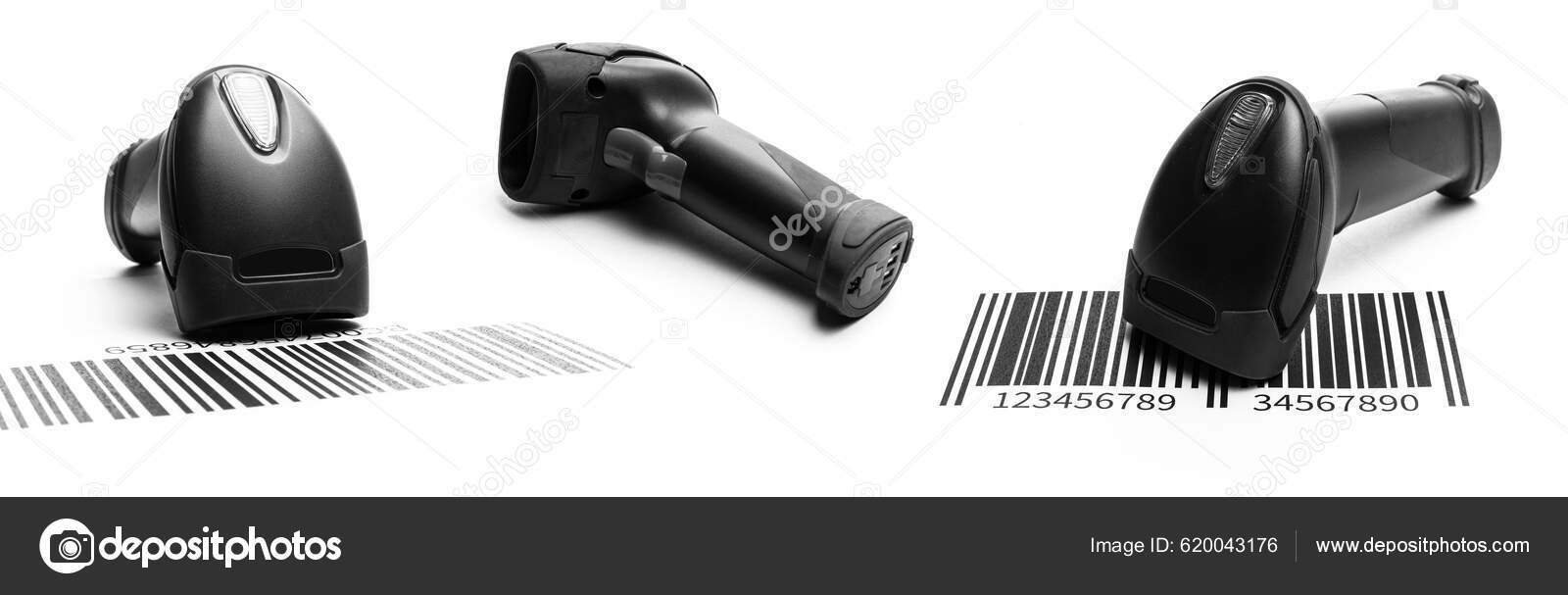 Barcode Scanning Set Reader Laser Scanner Warehouse Retail Label ...