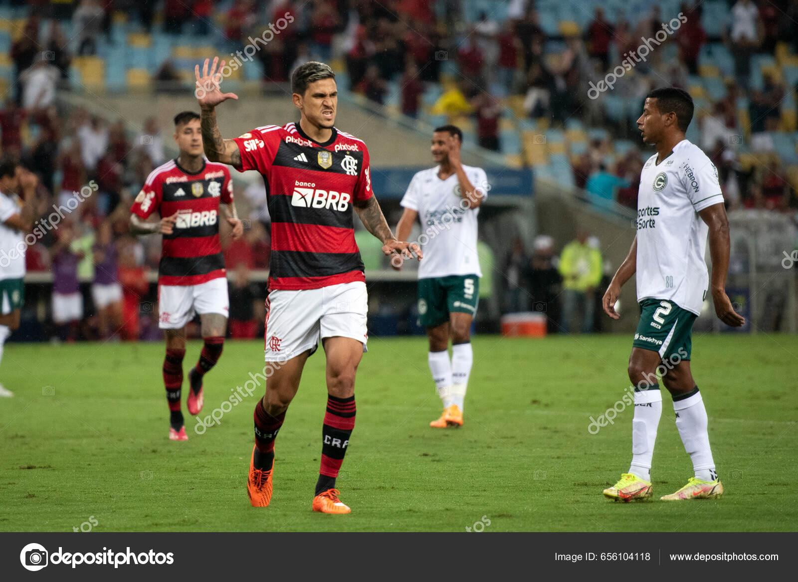 Rio Janeiro 2023 Goal Celebration Pedro Flamengo Match Flamengo Gois ...